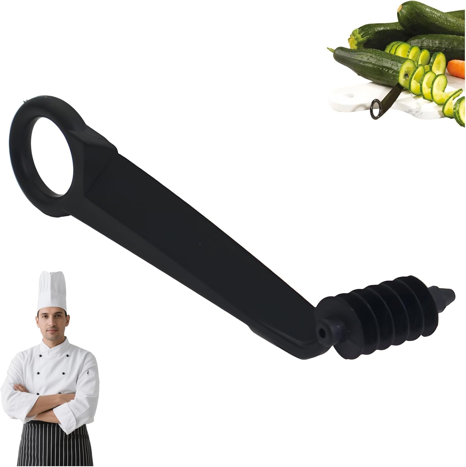 Kitchen Spiral and V-Shaped Tools, Spiral Slicer Blade Hand Slicer ...