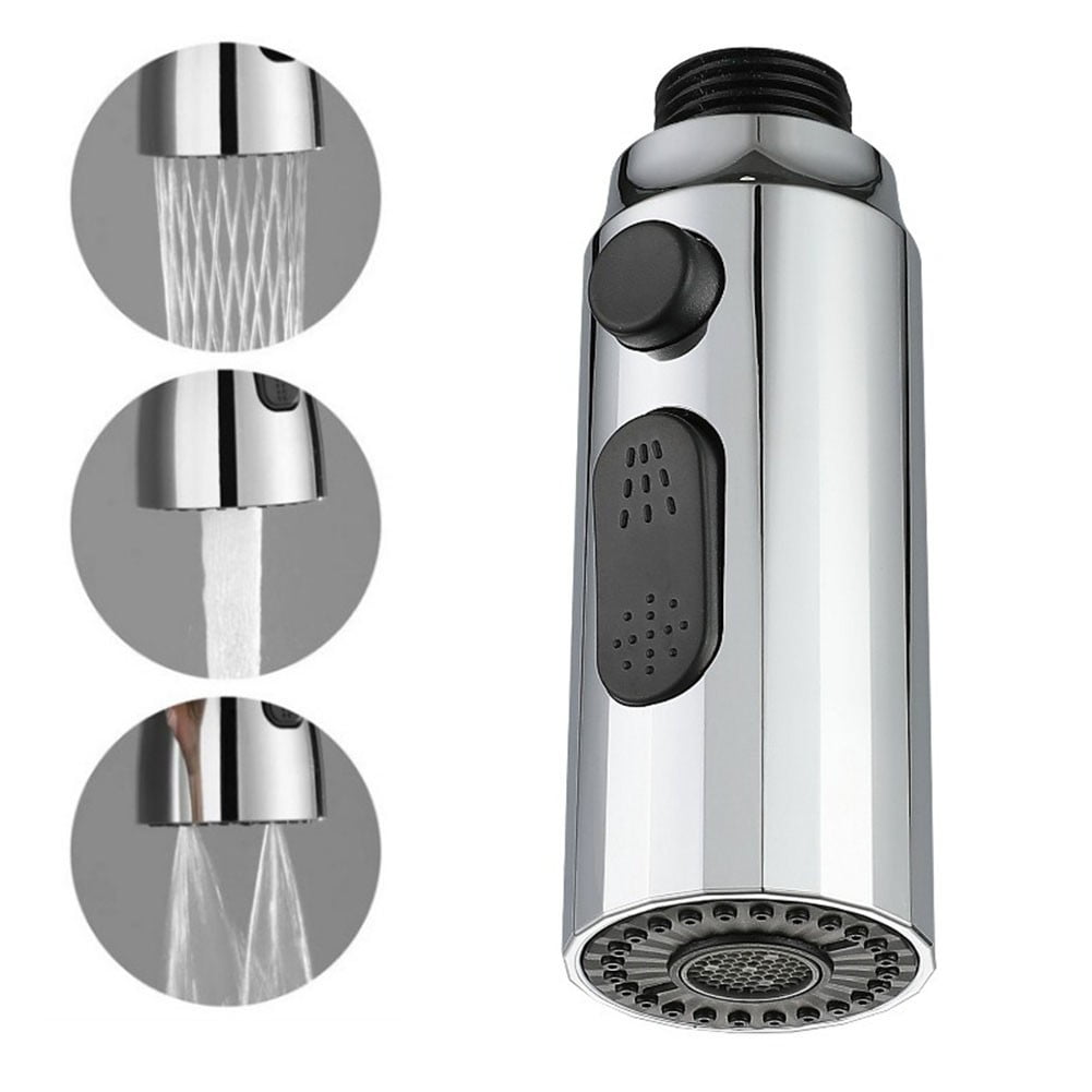 Kitchen Splashproof Faucet Spout Pull Out Faucet Replacement 3 Function ...