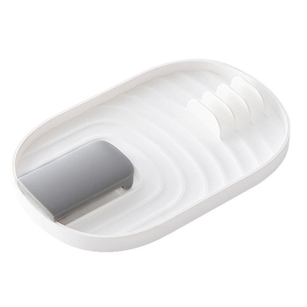 Kitchen Spoon Holders Spatula Rack Shelf Plastic Spoon Rest Chopsticks ...