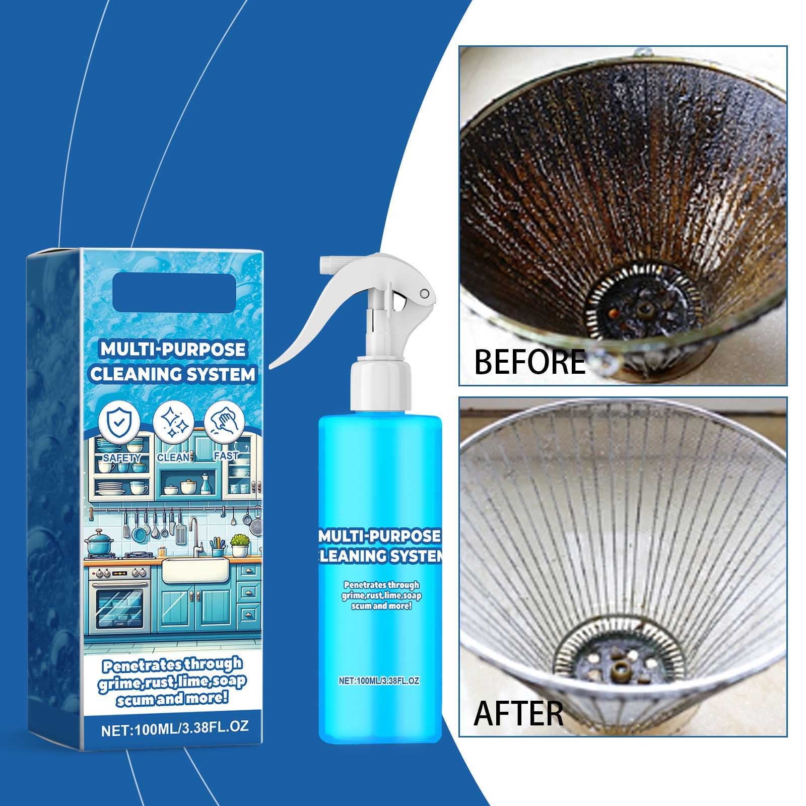 Kitchen Spray Cleaner and Degreaser Kitchen Grease Foam Cleaner Kitchen ...