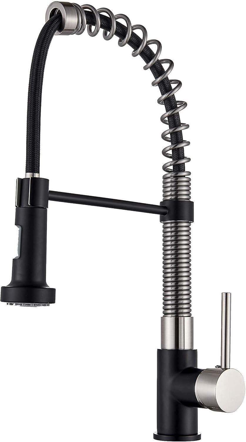 Kitchen Spring Faucet,with Swivel Spout Pull Out Sprayer,Kitchen Tap ...