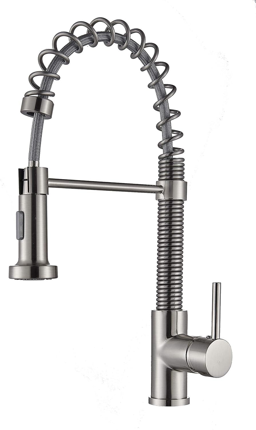 Kitchen Spring Faucet With Swivel Spout Pull Out Sprayer Kitchen Tap