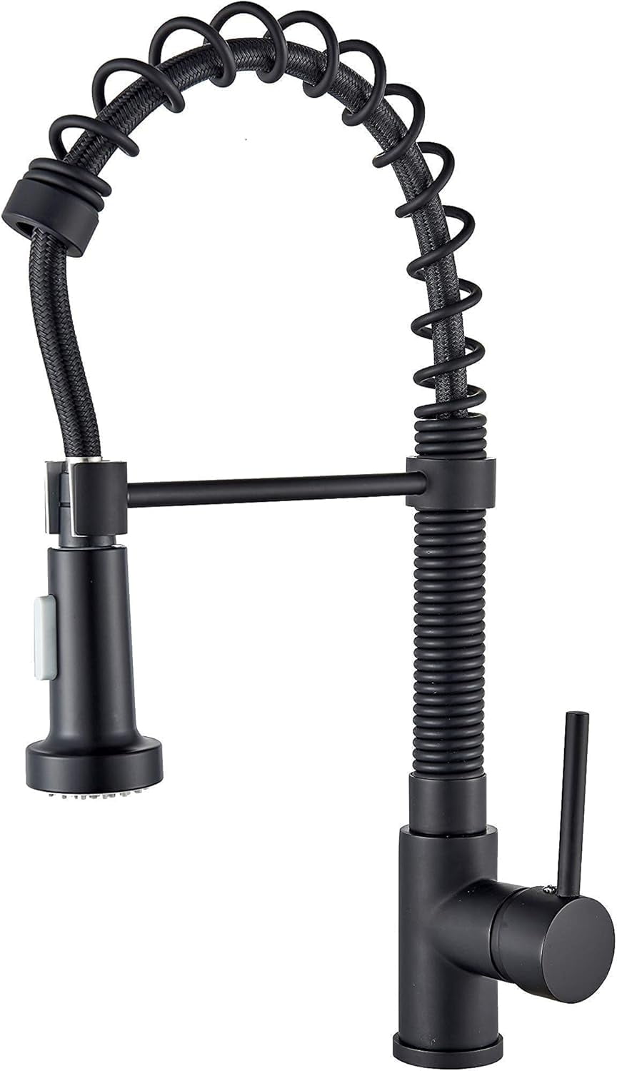 Kitchen Spring Faucet,with Swivel Spout Pull Out Sprayer,Kitchen Tap ...