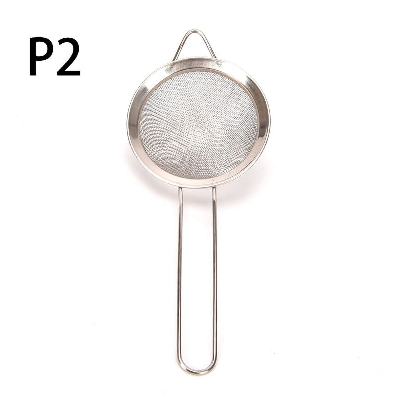 Kitchen Stainless Steel Wire Fine Mesh Oil Strainer Flour Colander ...