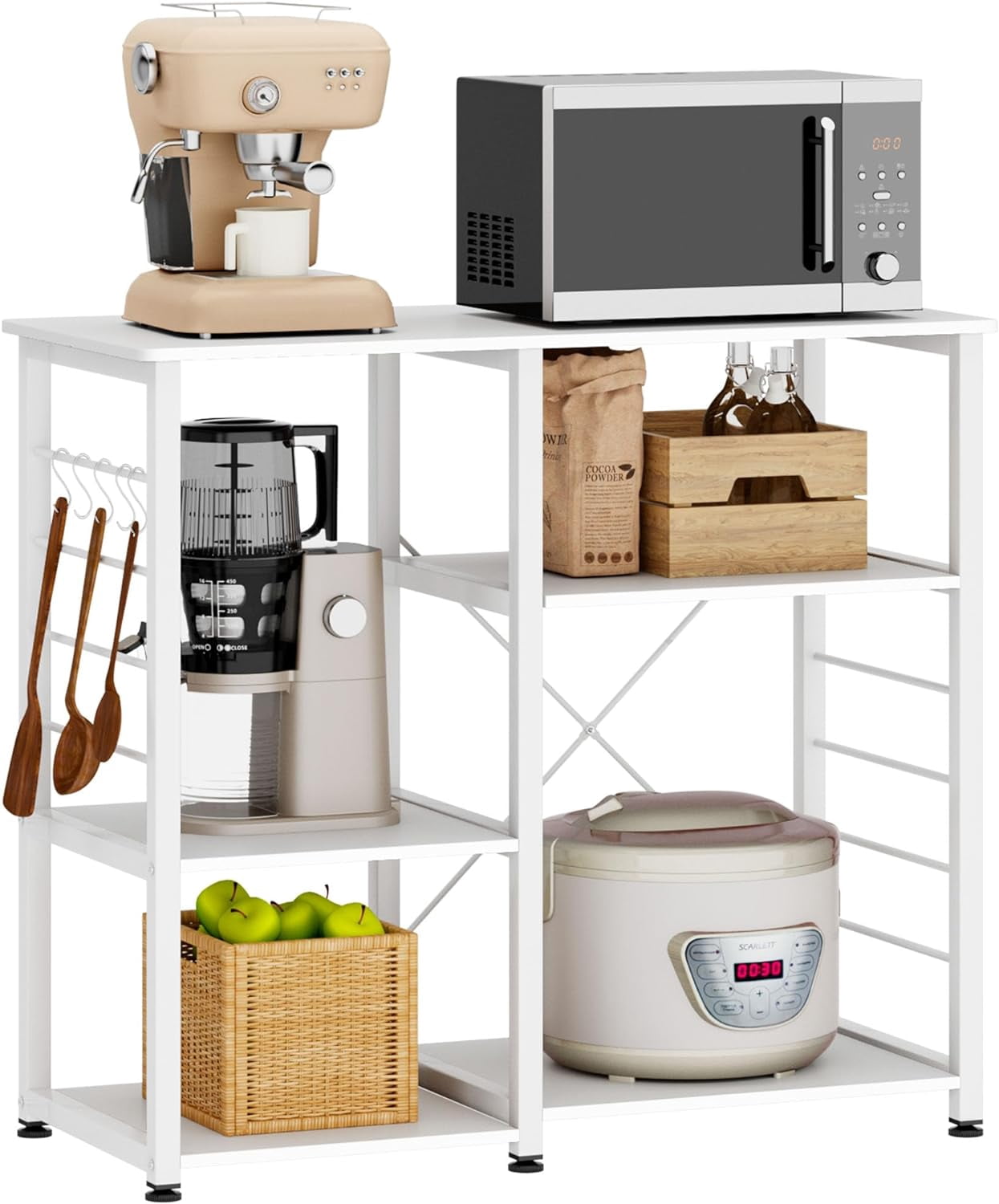 Kitchen Standing Baker's Rack, Utility Microwave Oven Stand, Multi ...