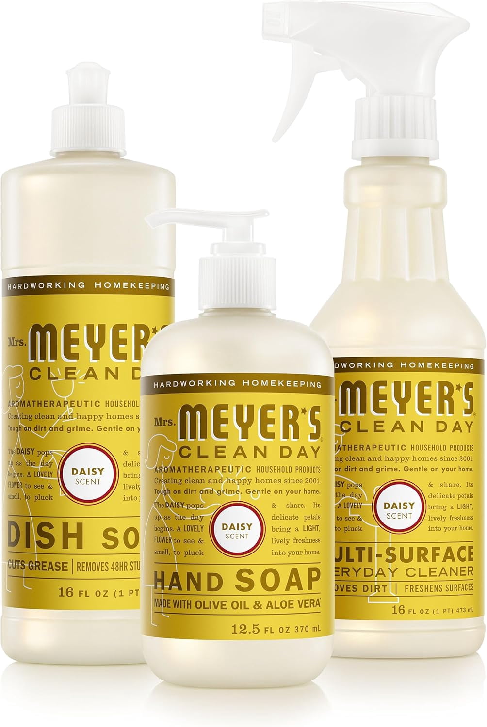 Kitchen Starter Kit, daisy scent cleaning products include hand soap ...