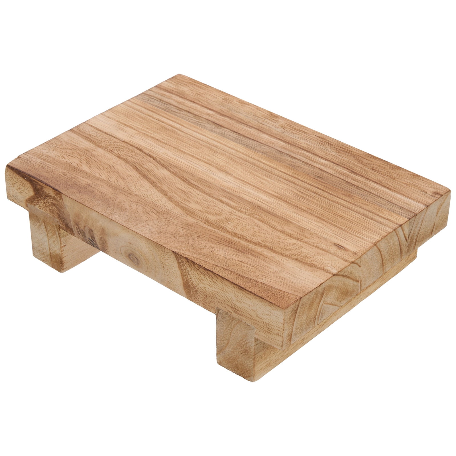 Kitchen Step Stool Wood Pedestal Stand Kitchen Counter Decor Table ...