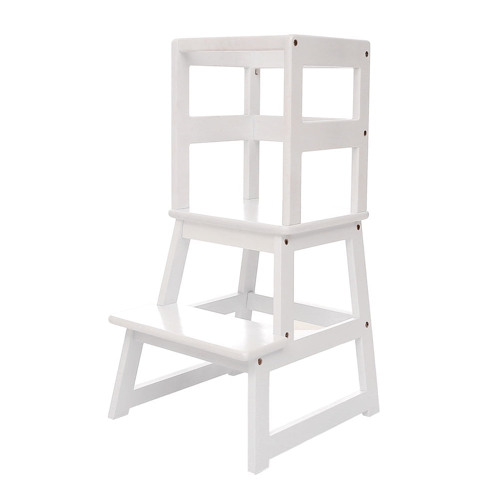 Kitchen Step Stool with Safety Rail & Anti-Slip Mats, SDADI Kids Step ...