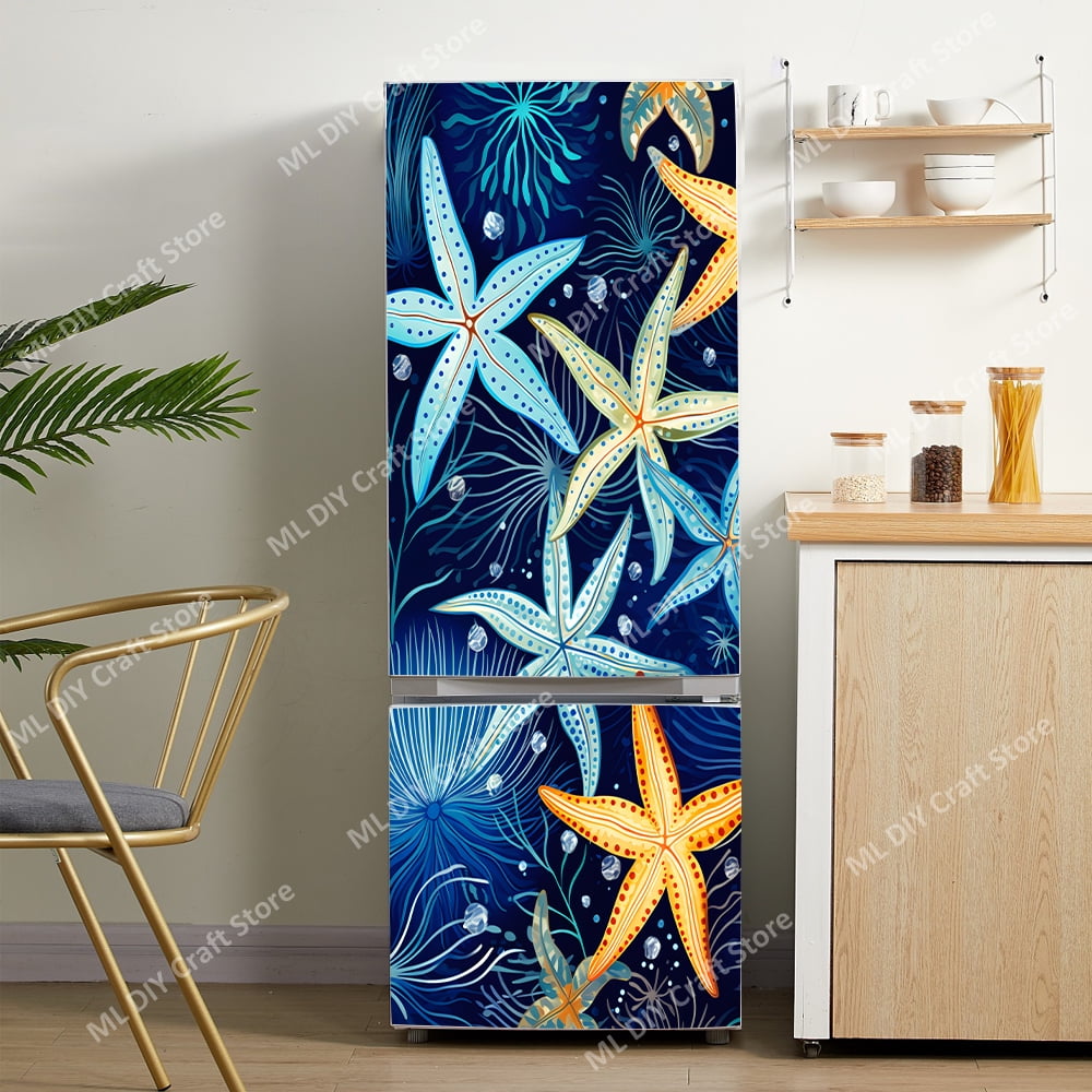 Kitchen Sticker Fridge Stickers Natural 3D Refrigerator Wallpaper Fruit ...