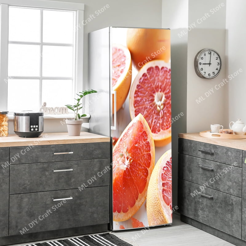 Kitchen Stickers Refrigerator Stickers Wallpaper Colorful Fruits ...