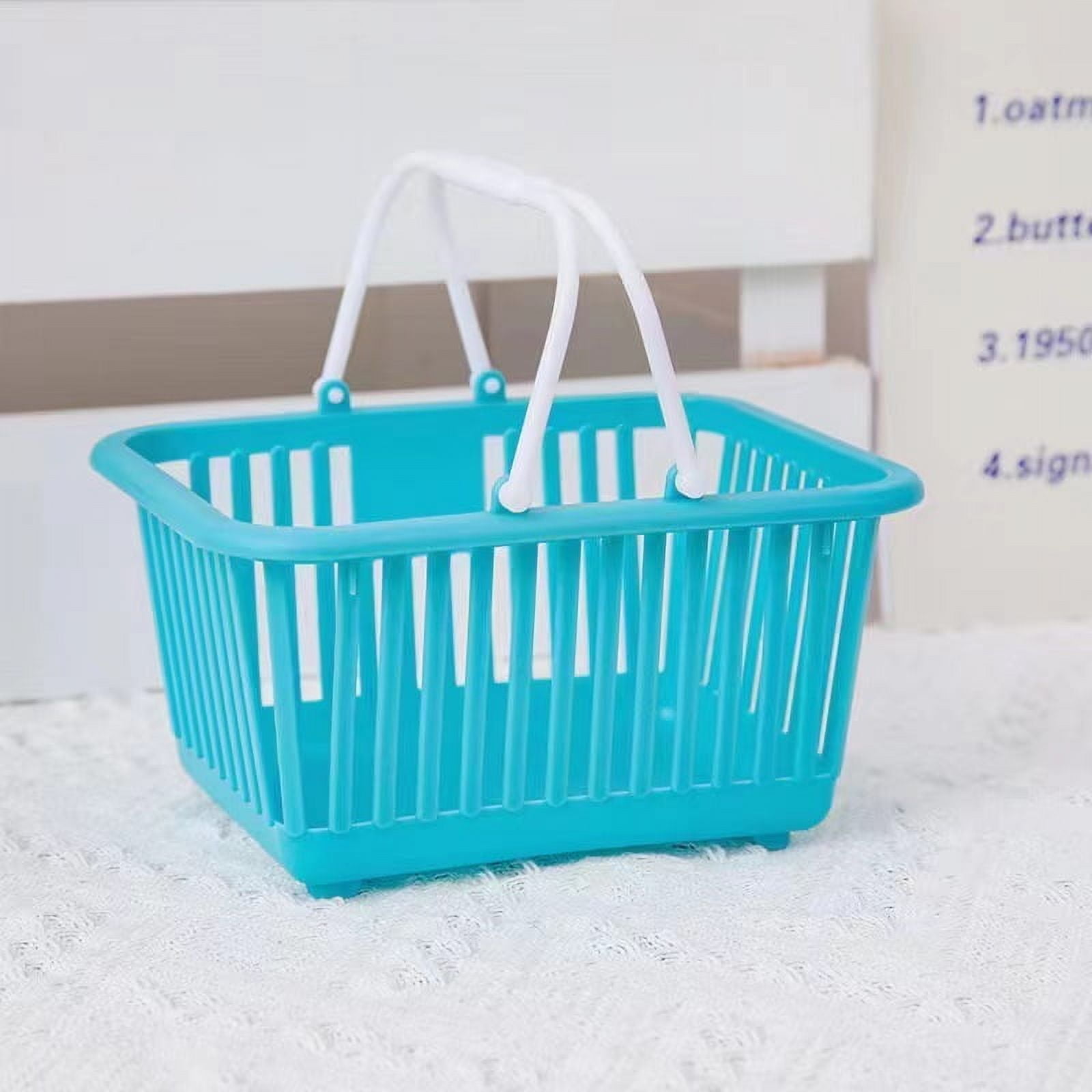 Kitchen Storage Basket Hollow Portable Shower Bath Baskets Desktop ...