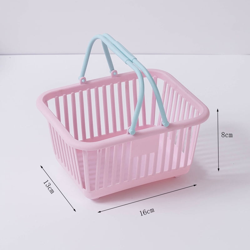 Kitchen Storage Basket Hollow Portable Shower Bath Baskets Desktop ...
