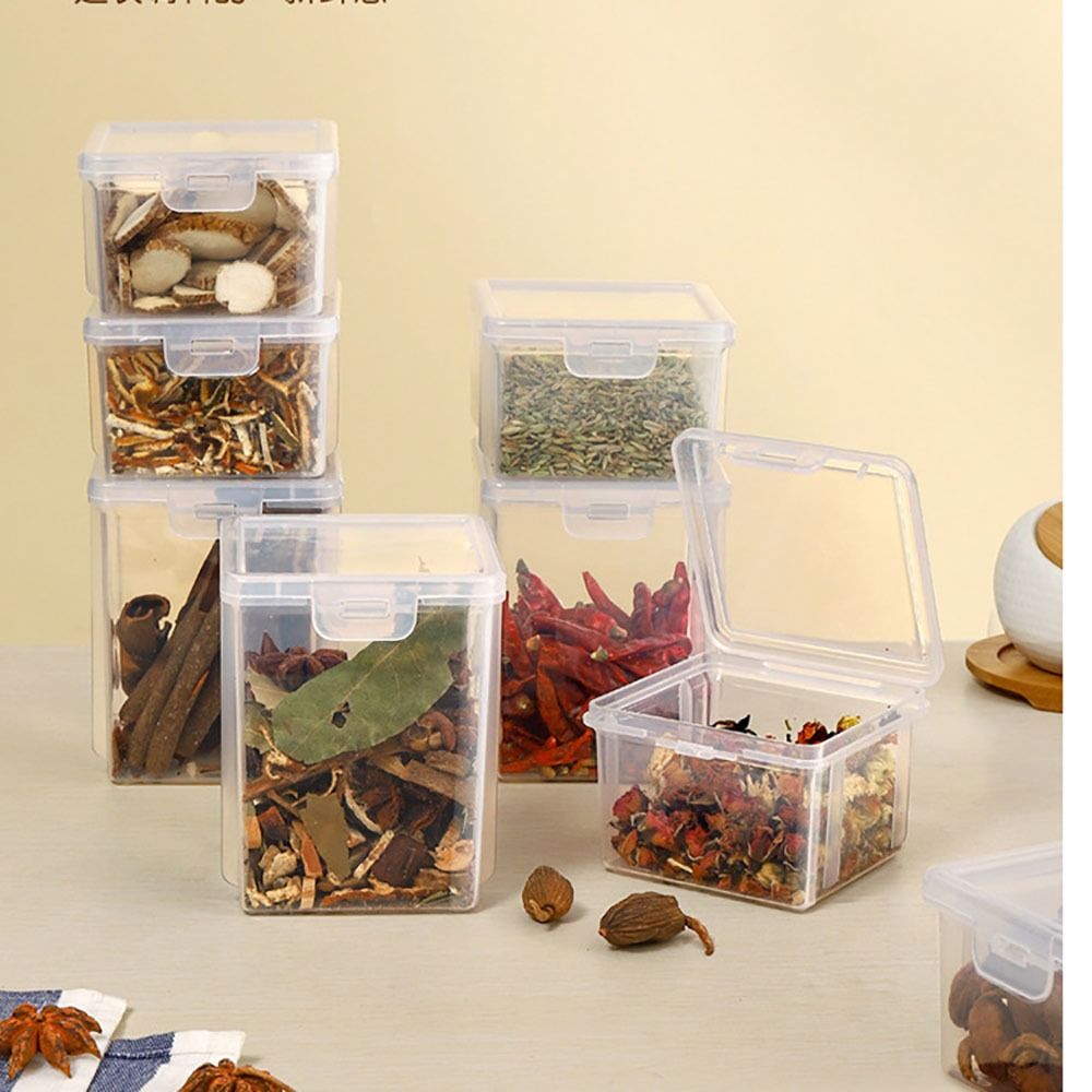 Kitchen Storage Box Cereals Moisture-proof Sealed Jar with Lid ...