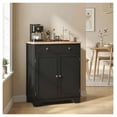Kitchen Storage Cabinet, Black Sideboard Buffet with Drawers ...
