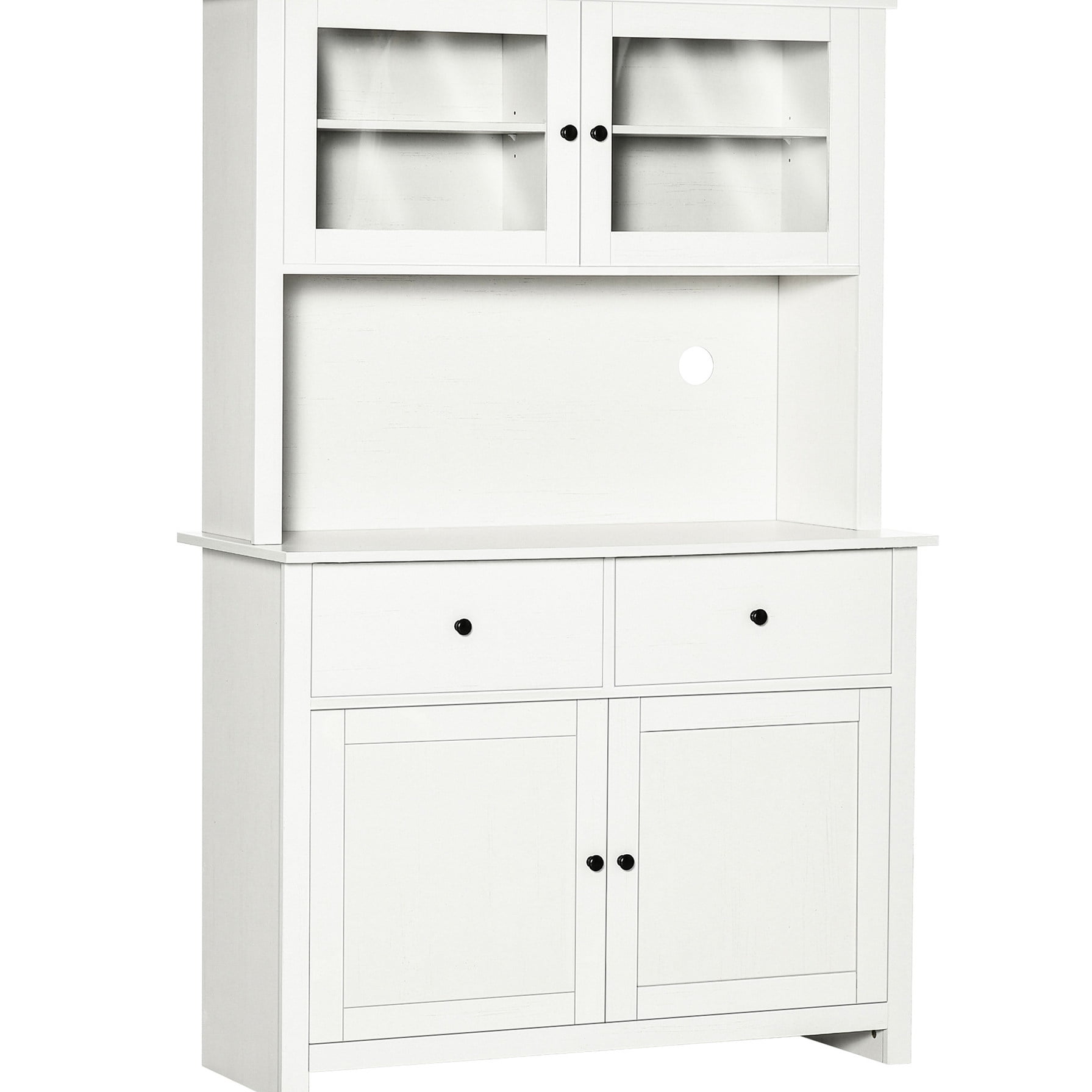 Kitchen Storage Cabinet - Drawers, Open Middle Space - 63.5" Dimensions ...