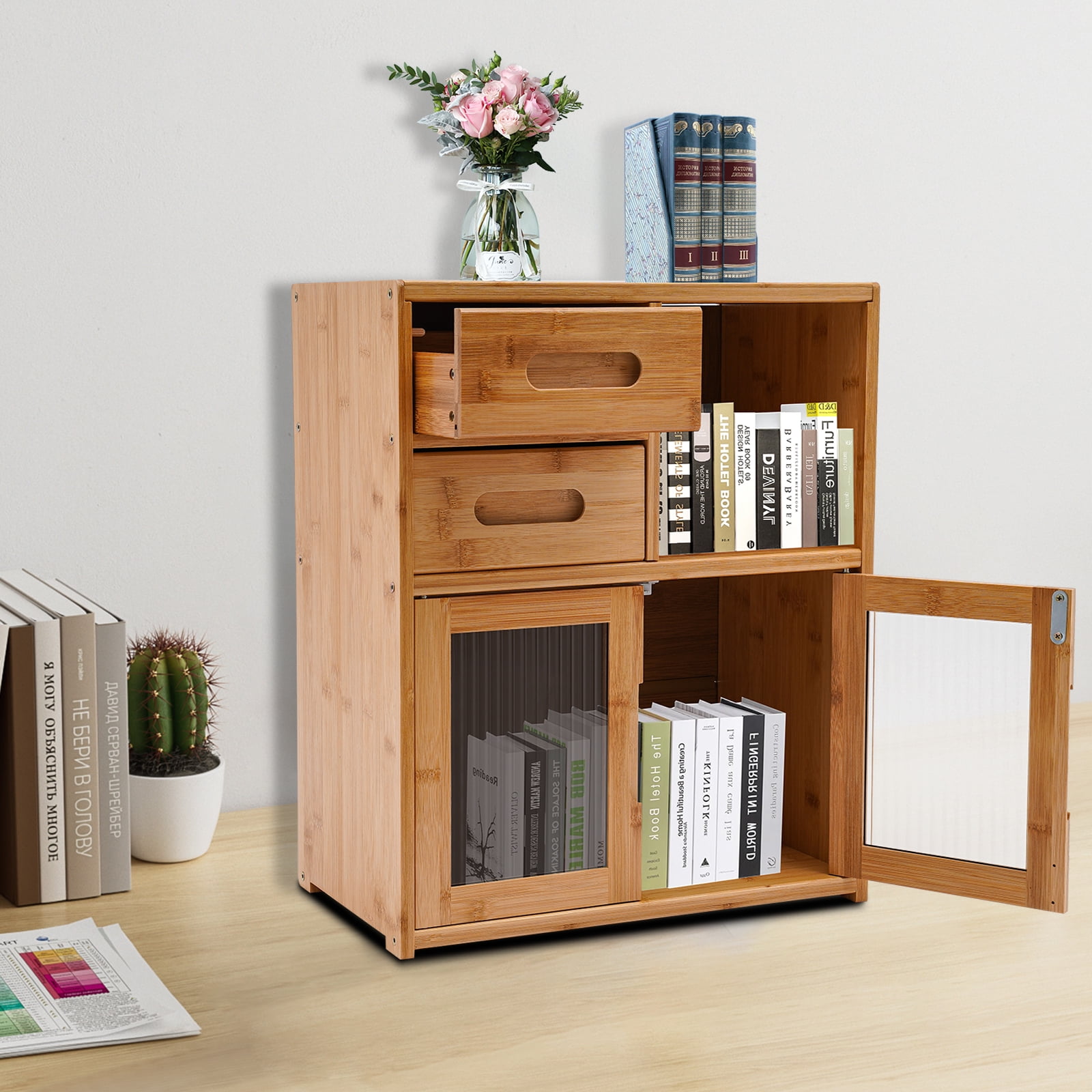 Kitchen Storage Cabinet with 2 Drawers Multifunctional Large Cabinet ...