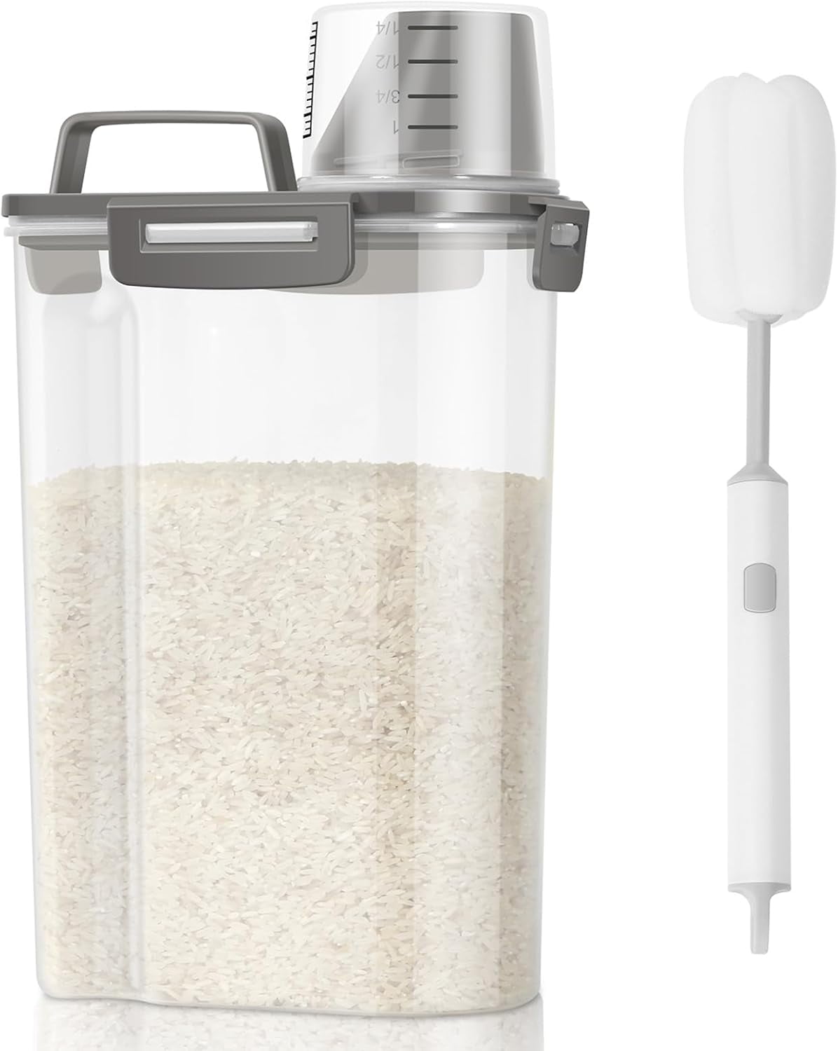 Kitchen Storage Container 3-5 Lbs Small Rice Cereal Dispenser with ...