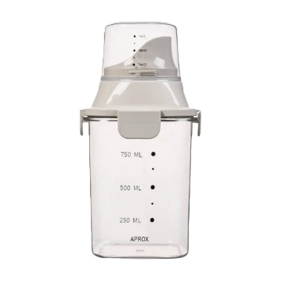 Kitchen Storage Container With Measuring Cup Transparent Sealed Jar For ...