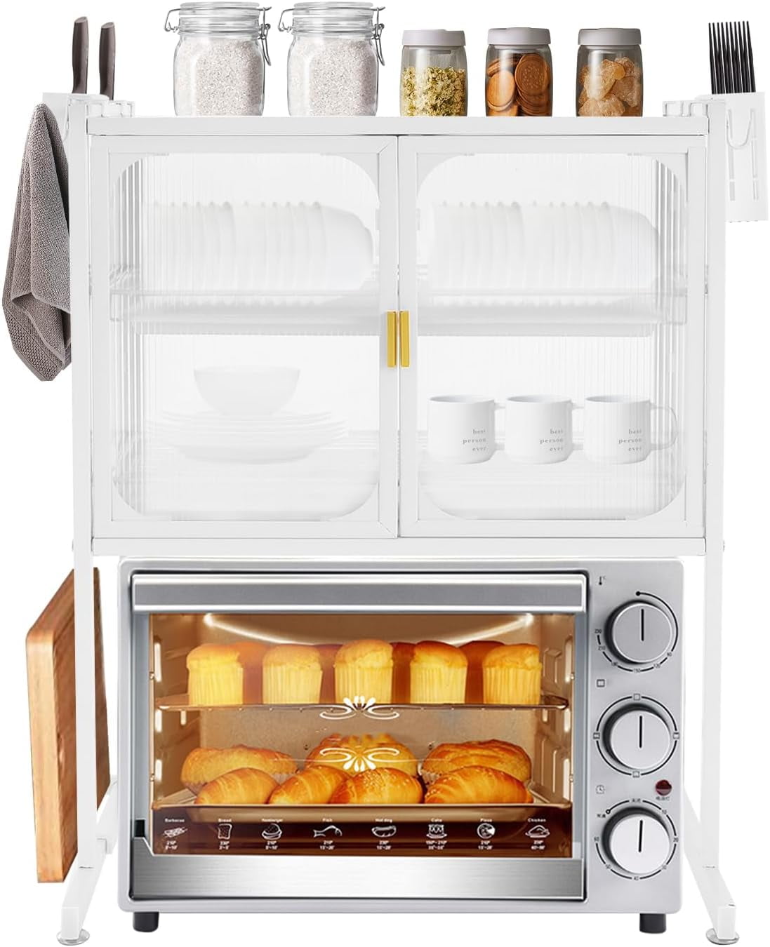 Kitchen Storage Rack, 3-Tier Metal Dish Rack, Over The Sink Dish ...