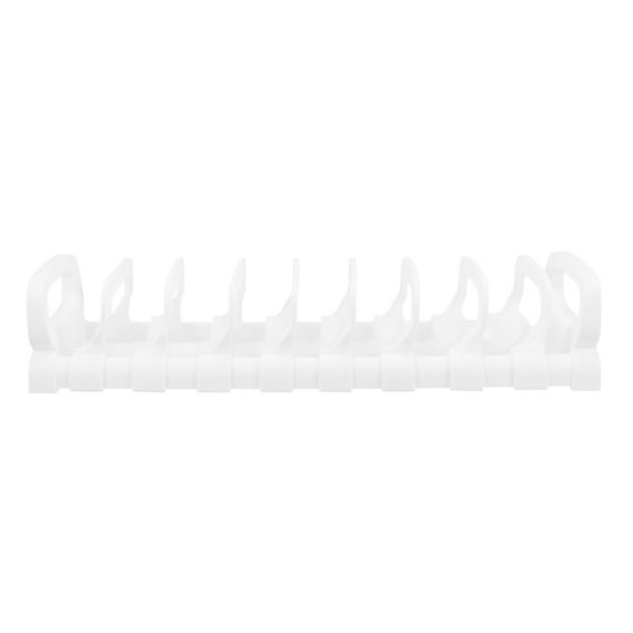 FRCOLOR White Plastic Dish Drying Rack for Kitchen Counter Space Saving ...