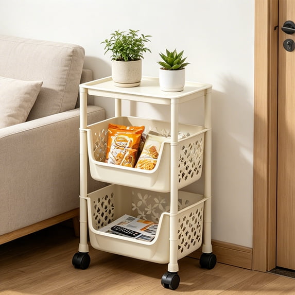 Kitchen Storage Rack Multi-Layer Plastic Fruit and Vegetable Basket ...