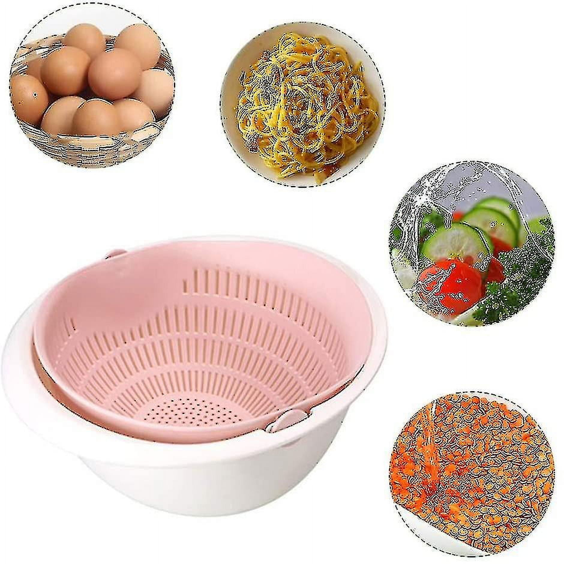 Kitchen Strainer Colander Plastic Washing Bowl & Strainers Rice Washing Machine 2 In 1 Kitchen ...
