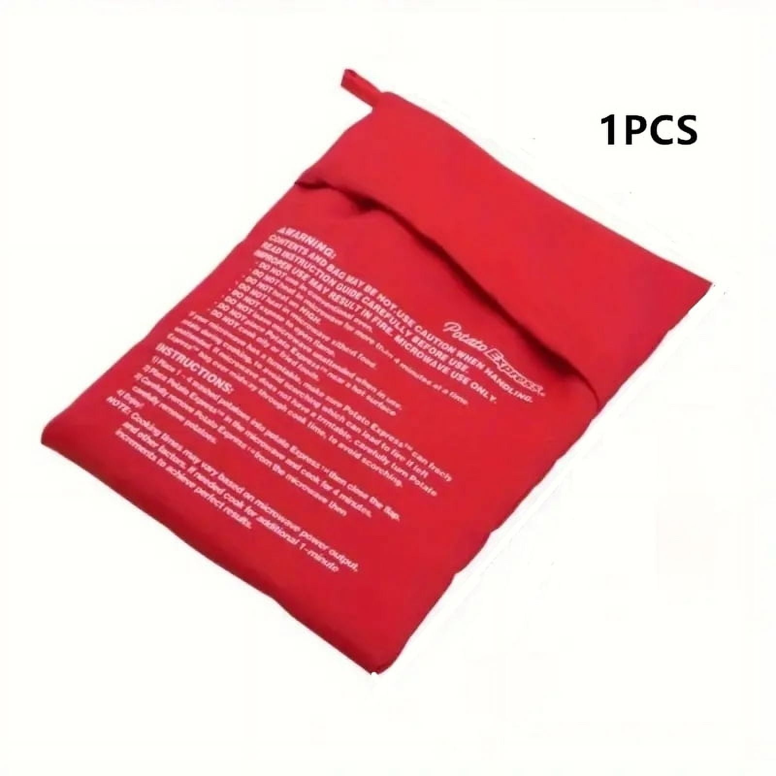 Kitchen Supplies Microwave Potato Bag Baked Potato Bag Red Pouch ...
