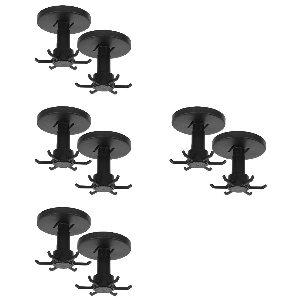 Kitchen Swivel Hook 8 Pcs Hanging Utensil Holder Plastic Hangers Hooks ...