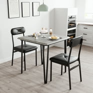 Vineego 3 Pieces Dining Set for 2 Small Kitchen Breakfast Table Set ...