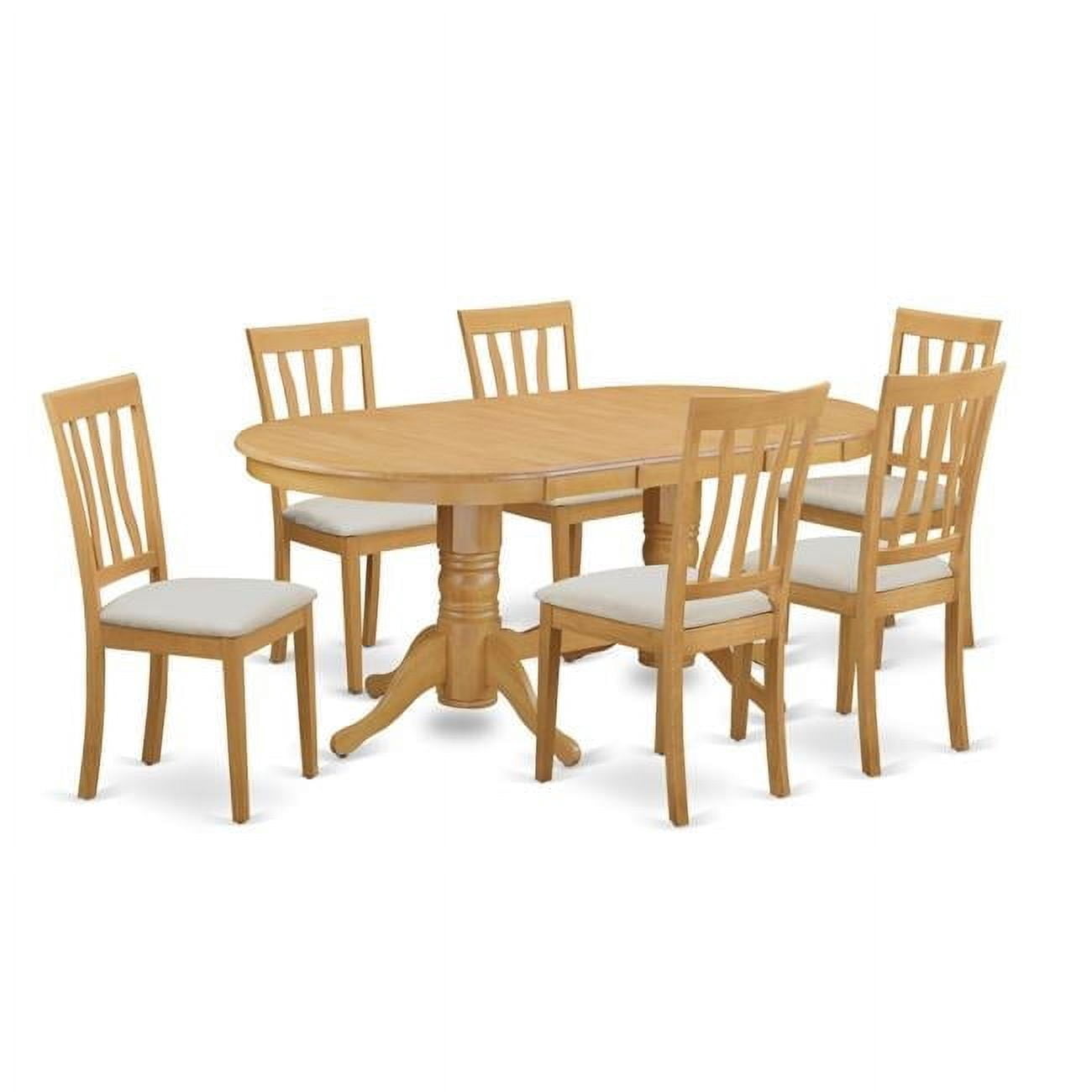 Kitchen Table & 6 Chairs, Oak - Walmart.com