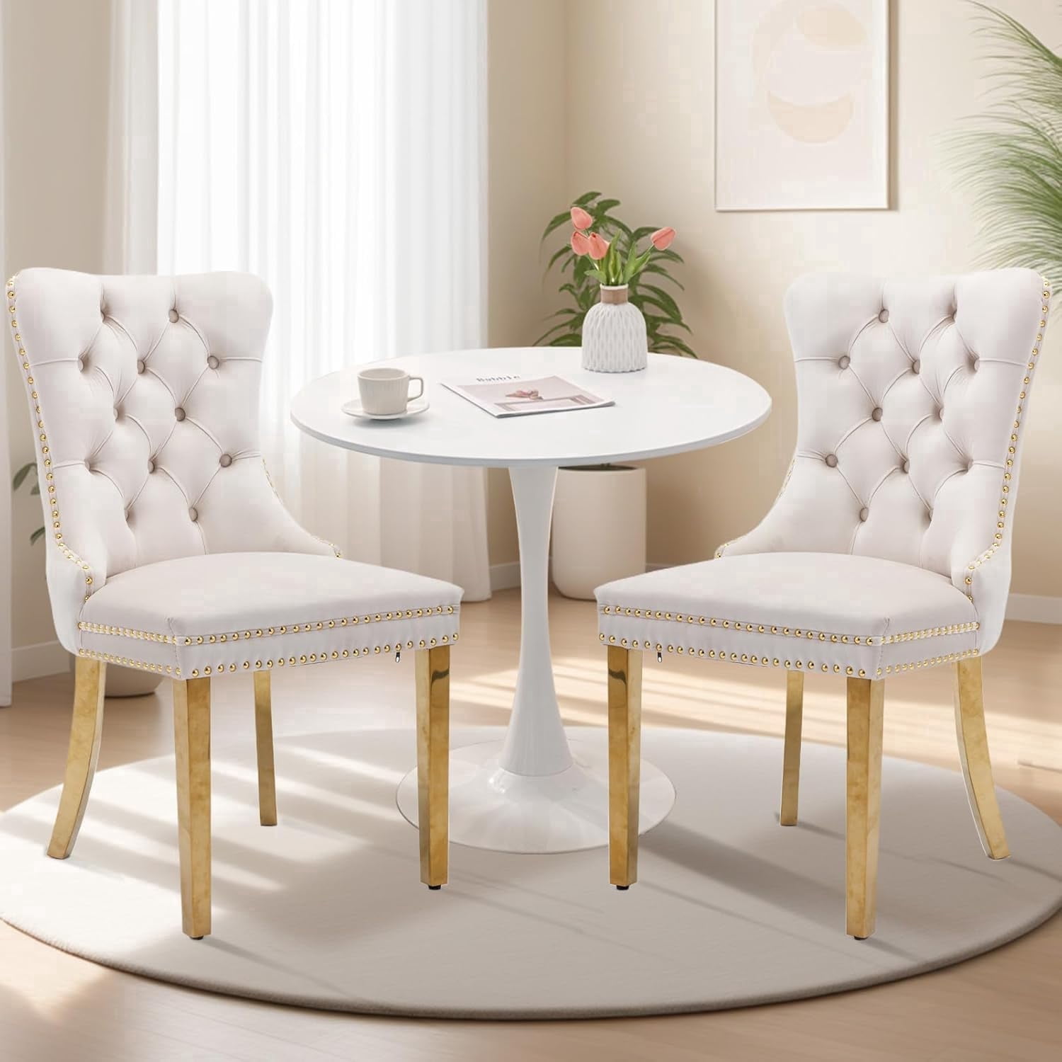 Kitchen Table and Chairs for 2, 31.5" Dining Table Set for 2 with ...