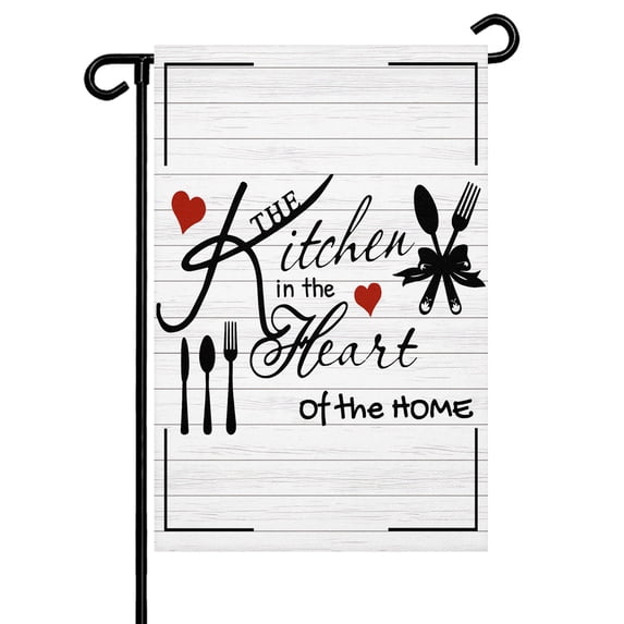Kitchen Tableware Garden Flag 28x40 Inch Love Double Sided Small ...