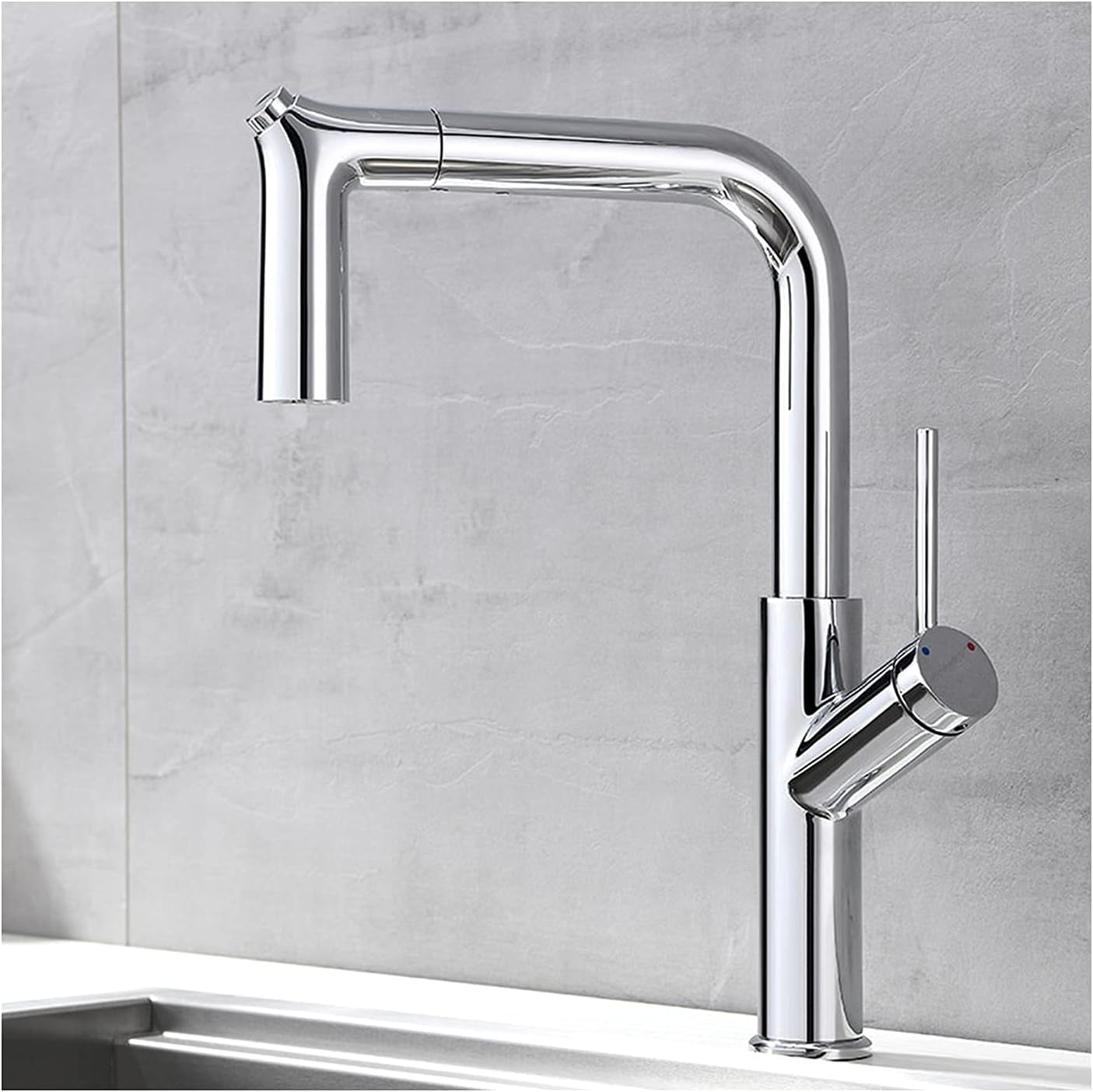 Kitchen Tap Brass Kitchen Faucet Pull-Out Kitchen Sink Mixer 2 ...