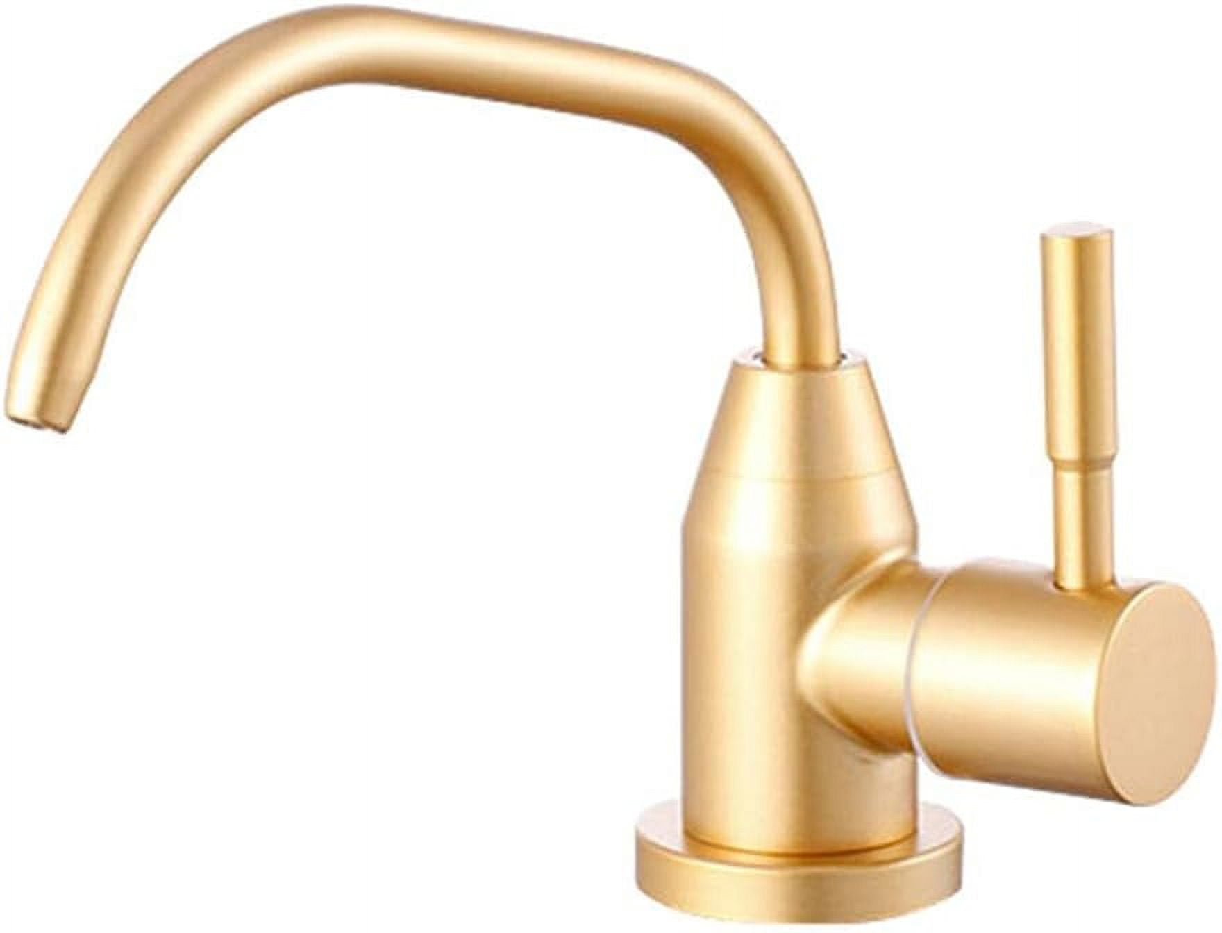 Kitchen Tap Brushed Gold Window Taps 360 Rotation Fits Systems Kitchen ...