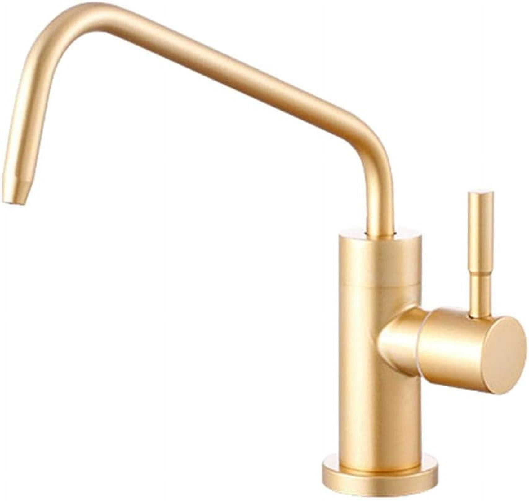 Kitchen Tap Brushed Gold Window Taps 360 Rotation Fits Systems Kitchen ...
