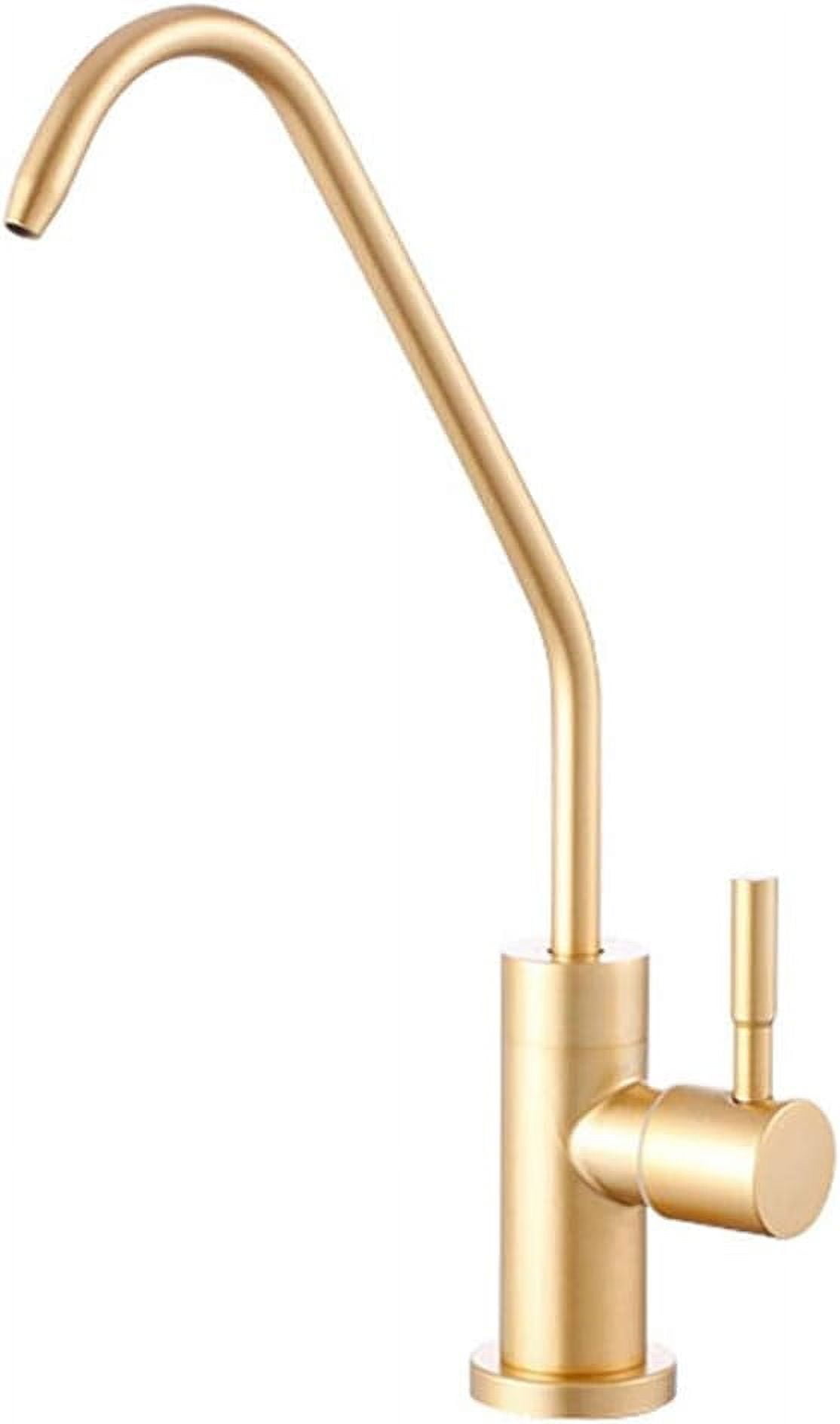 Kitchen Tap Brushed Gold Window Taps 360 Rotation Fits Systems Kitchen ...