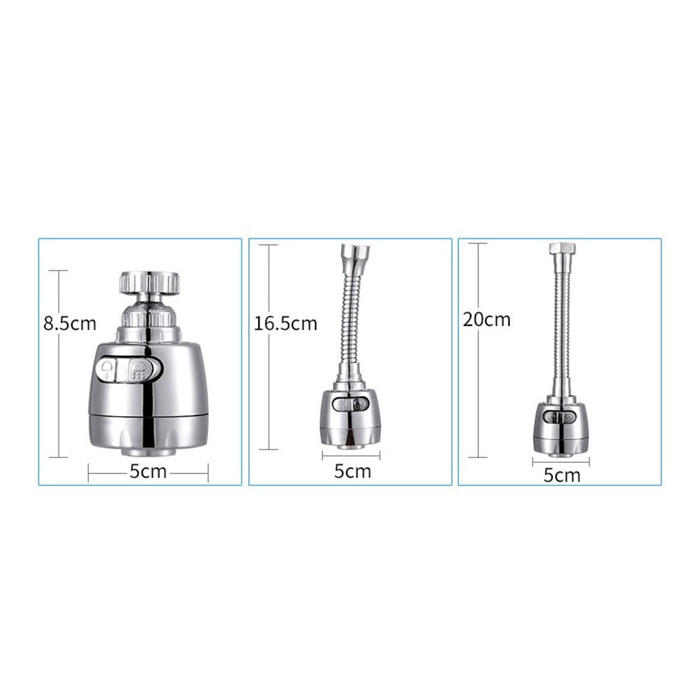 Kitchen Tap Head Faucet Aerator Extender For 360 Rotating Anti-Splash ...