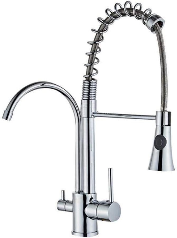 Kitchen Taps 3 Way Kitchen Sink Mixer Tap Spring Water Purifier Pull ...