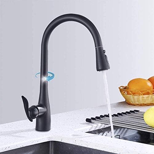 Kitchen Taps Kitchen Tap Faucet Matt Black Brushed Nickel Sink Pull Out ...