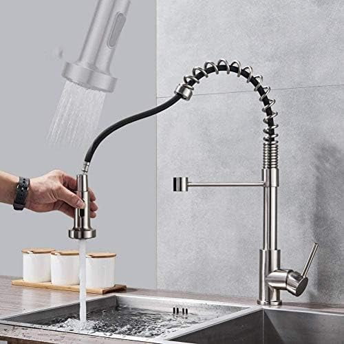 Kitchen Taps Kitchen Tap Faucet Brushed Nickel Pull Out Kitchen Faucet ...