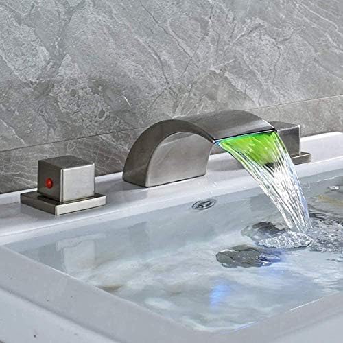 Kitchen Taps Kitchen Tap Faucet Led Light Waterfall Sink Faucet ...