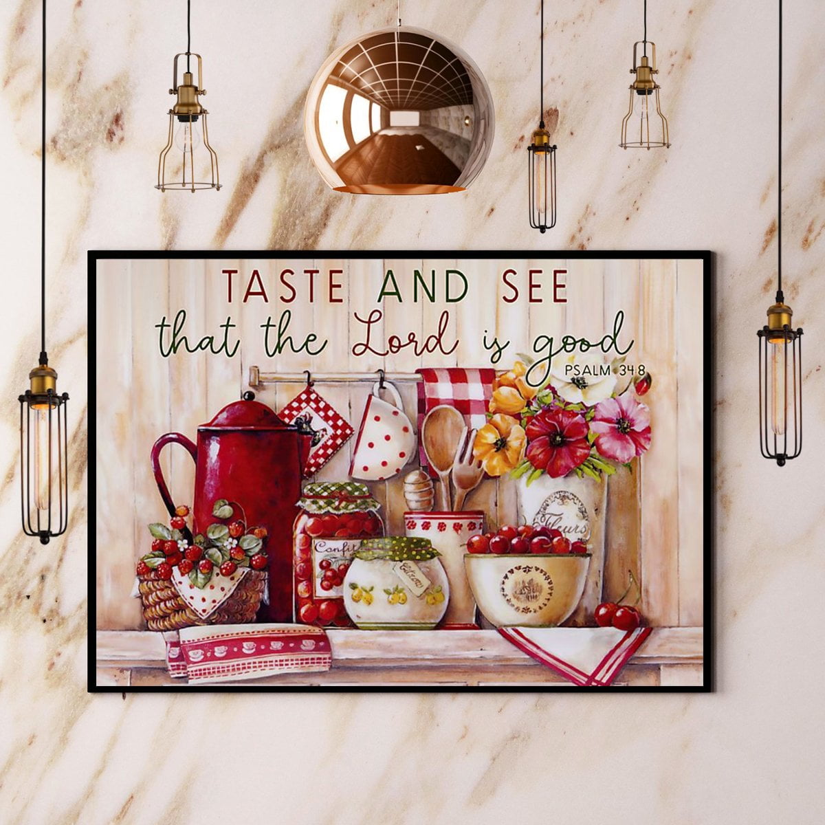 Kitchen Taste And See That The Lord Is Good Paper Poster No Frame Matte ...