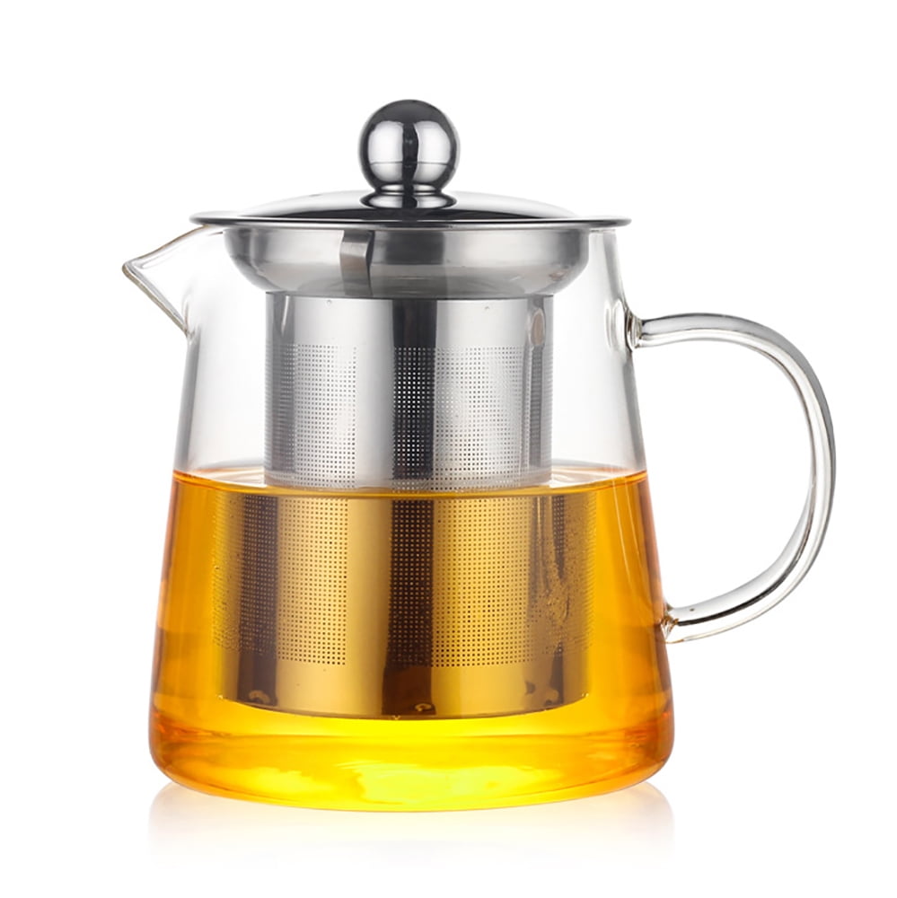 Kitchen Teapot for Loose Tea Glass Teapot 11.83 fl oz (350 ml) Tea ...