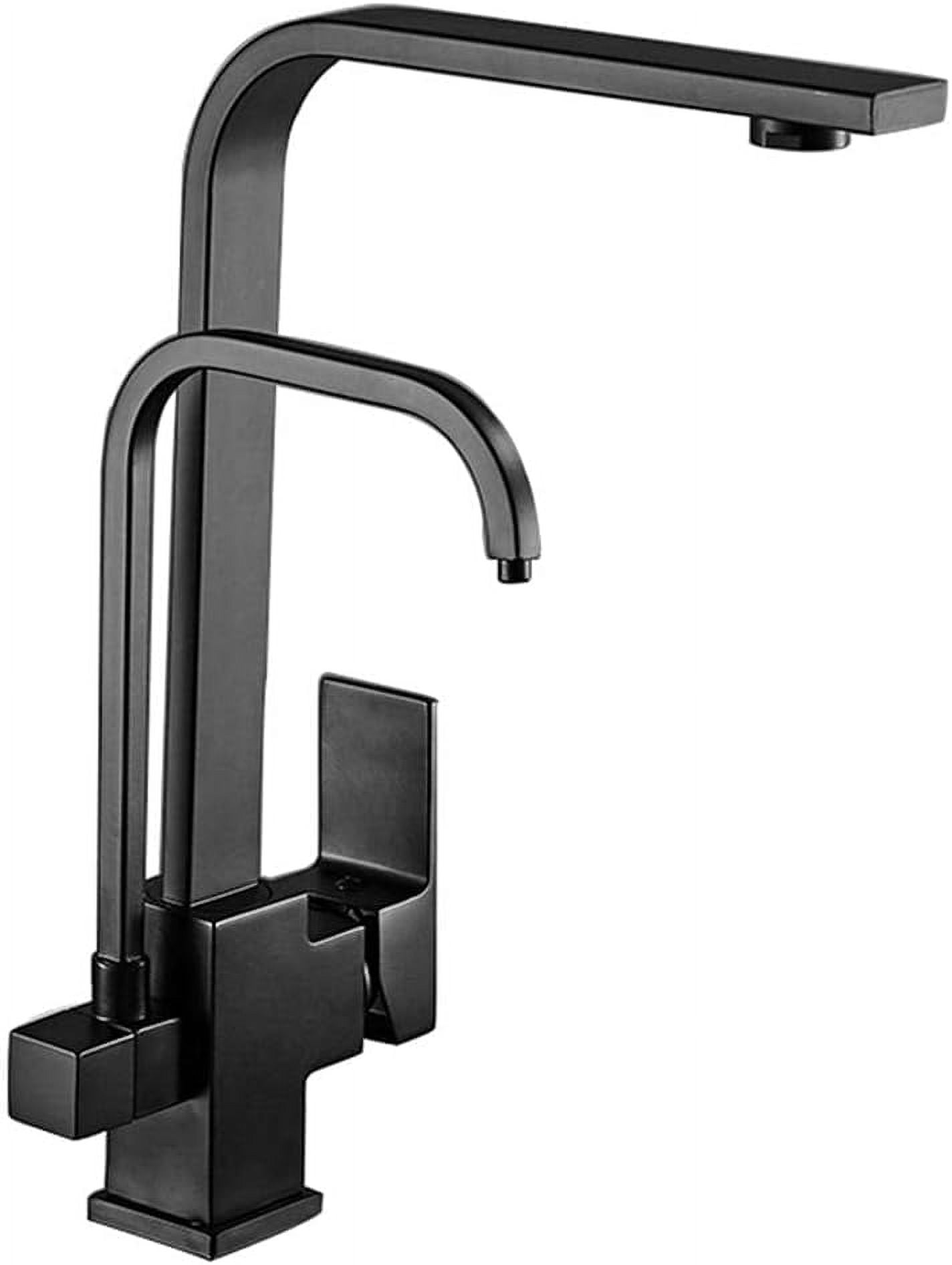 Kitchen Tee Water Faucet, Brass Hot and Cold Multifunctional 3-in-1 360 ...