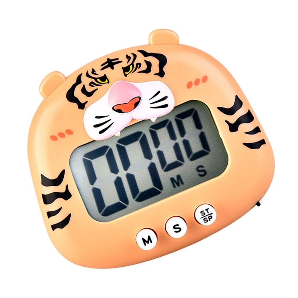 NIYANGLE Yellow Tiger Shaped Digital Timer For Home Users 1Pack 3.5X1 ...