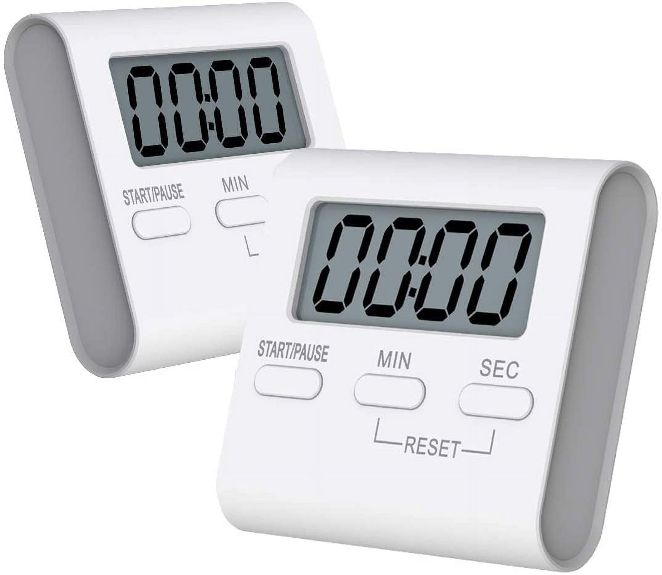 Kitchen Timer, 2 Pack Digital Kitchen Timers Magnetic Countdown Timer ...