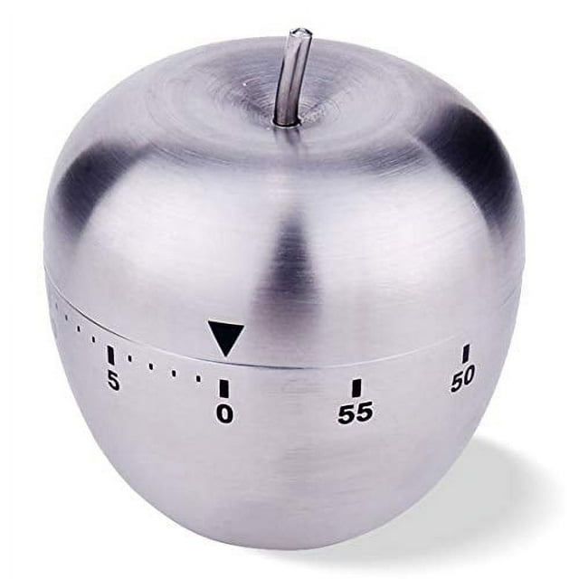 Kitchen Timer Cute Manual Stainless Steel Mechanical Rotating Alarm 60 ...