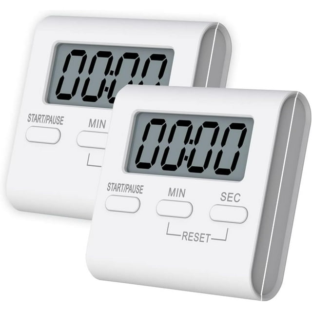 Kitchen Timer, Digital Kitchen Timer Magnetic Countdown Stopwatch Timer With Loud Alarm, Big ...