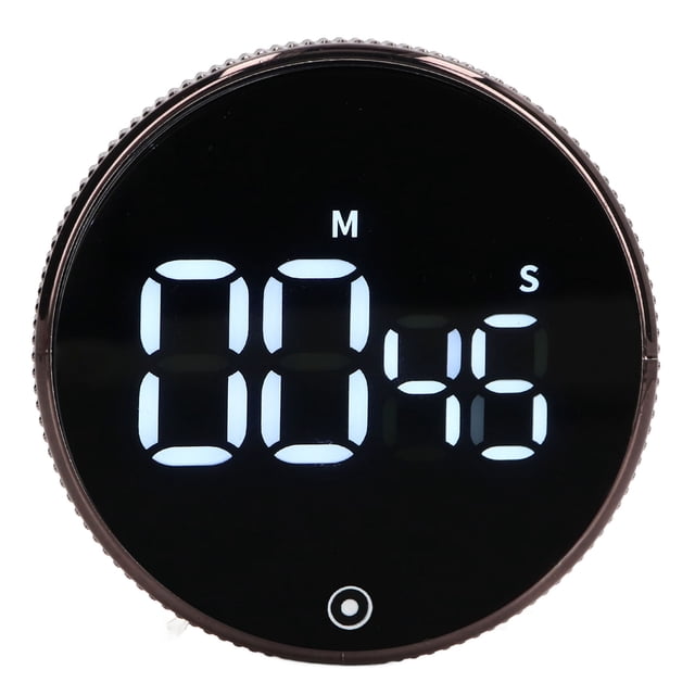Kitchen Timer Rotating Silent Magnetic Suction Kids Study Timer LED ...