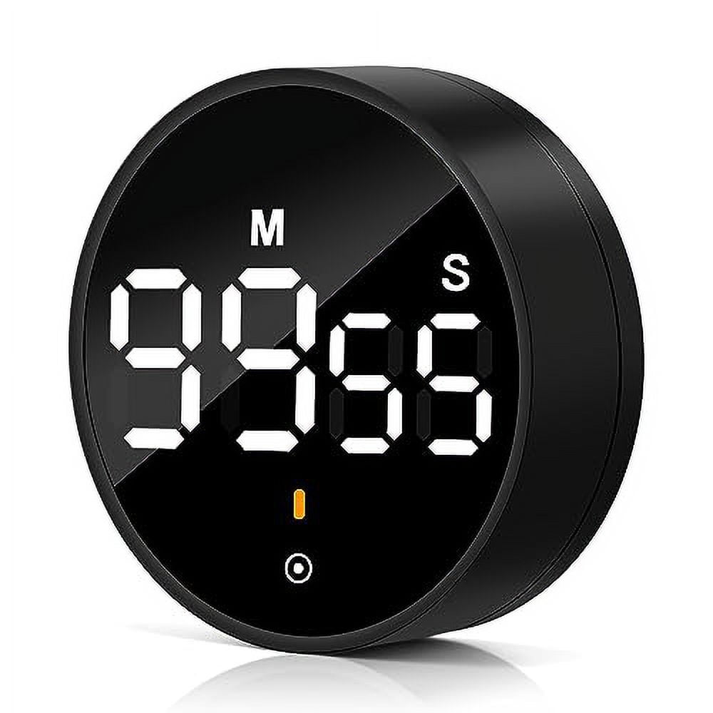 Kitchen Timer, Stopwatch Digital Timer, Magnetic Visual Timer Shower ...